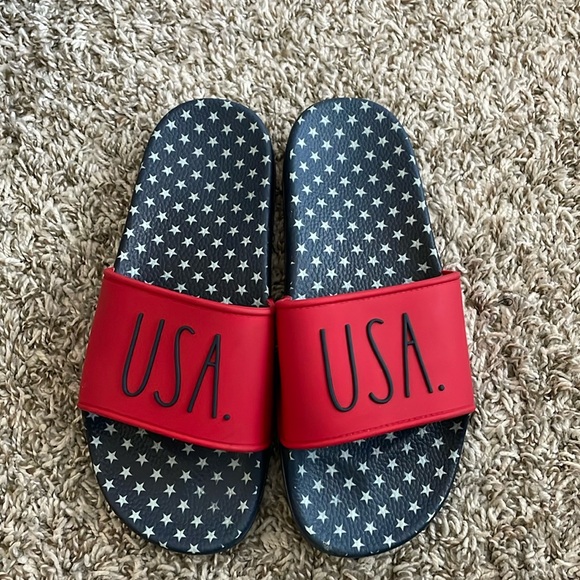 Rae Dunn | Shoes | Rae Dunn Slides Usa | Poshmark